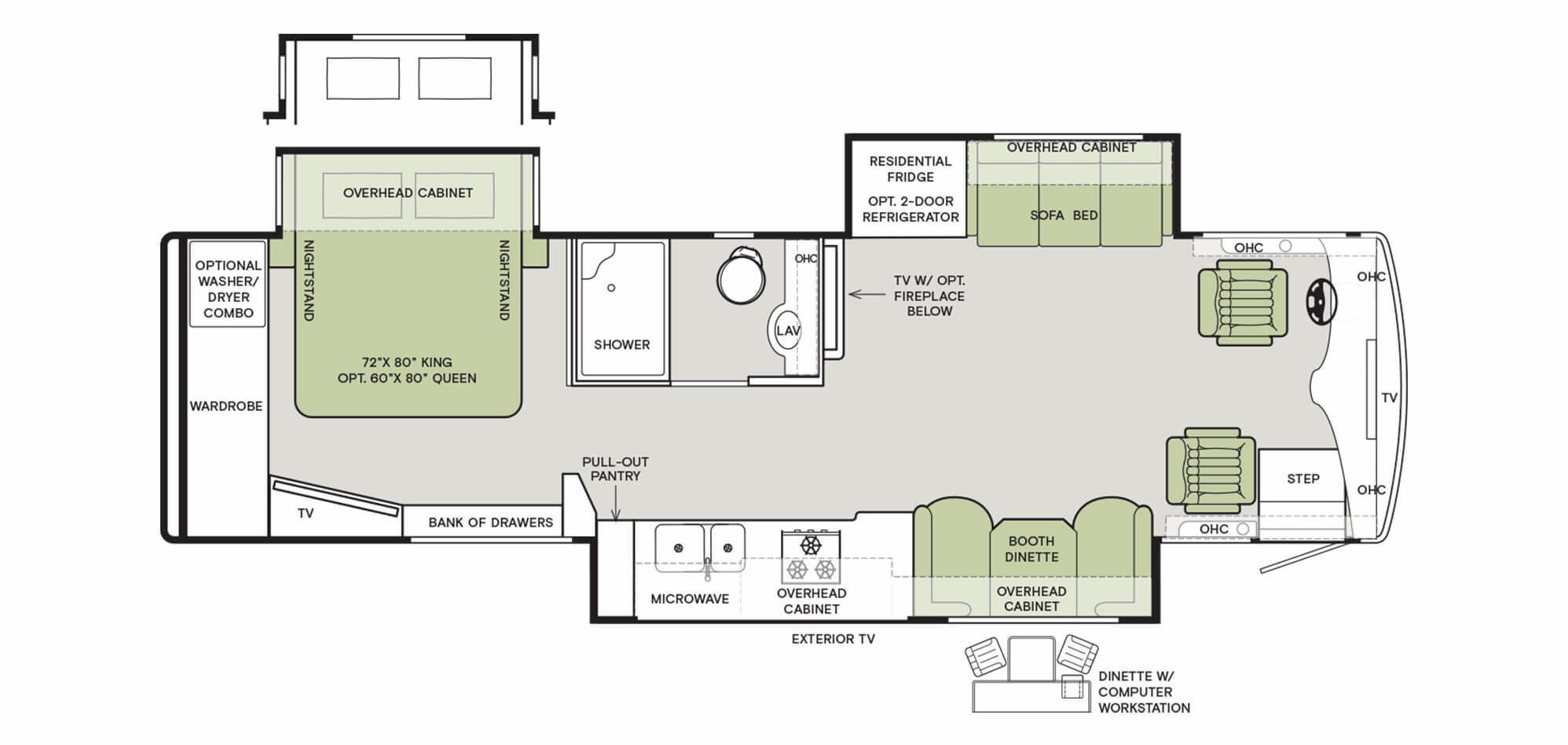 Tiffin Motorhome Dimensions (2022 Models) – Folding Camper World