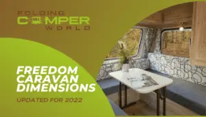 Freedom Caravan Dimensions (2022 Models) – Folding Camper World